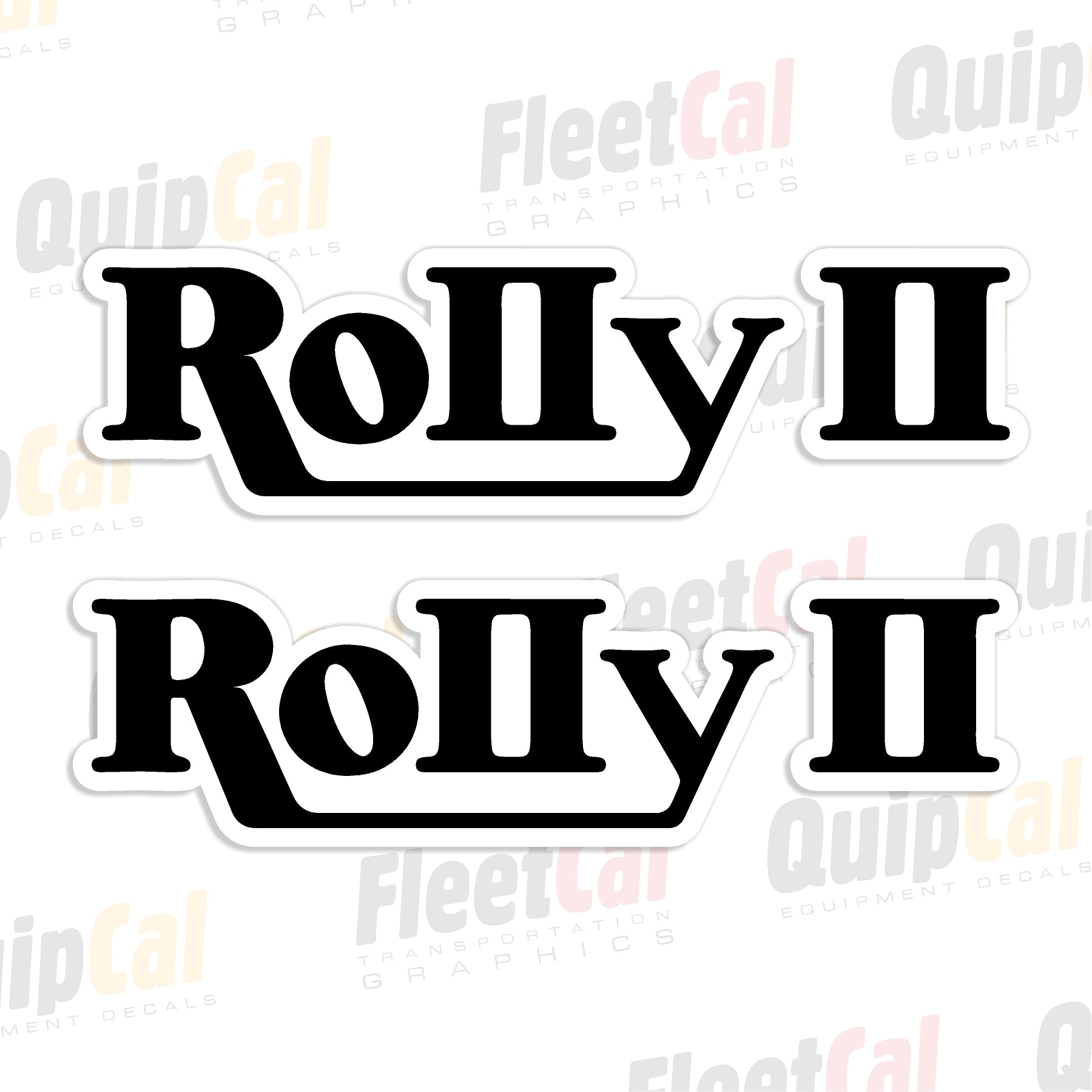 Rolly II Processing Head Decals – Truck and Equipment Decals