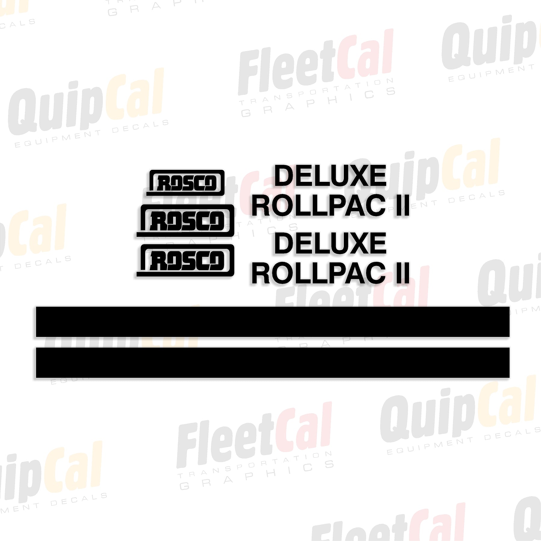 Rosco Rollpac II Roller Marking Decal Set – Truck and Equipment Decals