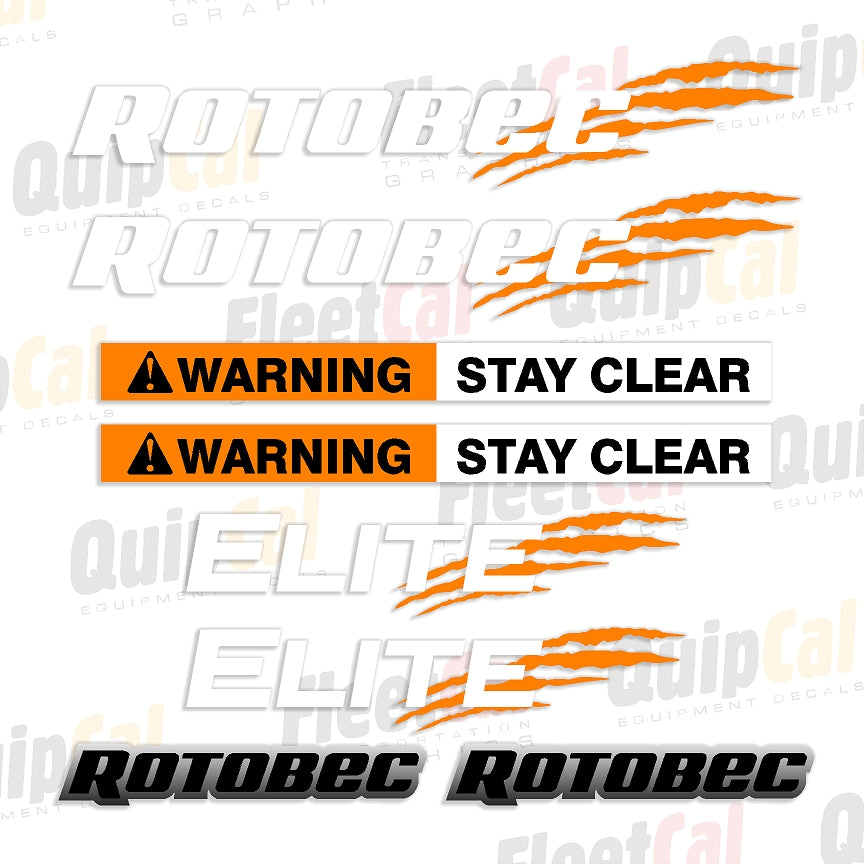 Rotobec Elite Log Loader Marking Decal Set – Truck and Equipment Decals
