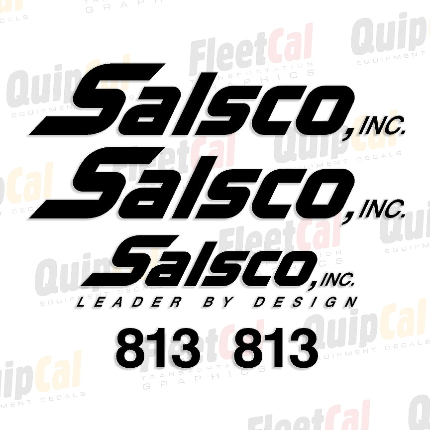 Salsco 813 Wood Chipper Marking Decal Set – Truck and Equipment Decals