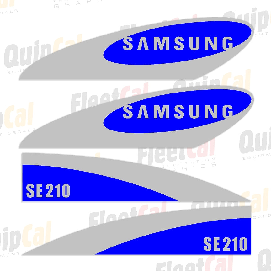 Samsung SE210W-2 Excavator Marking Decal Set – Truck and Equipment Decals