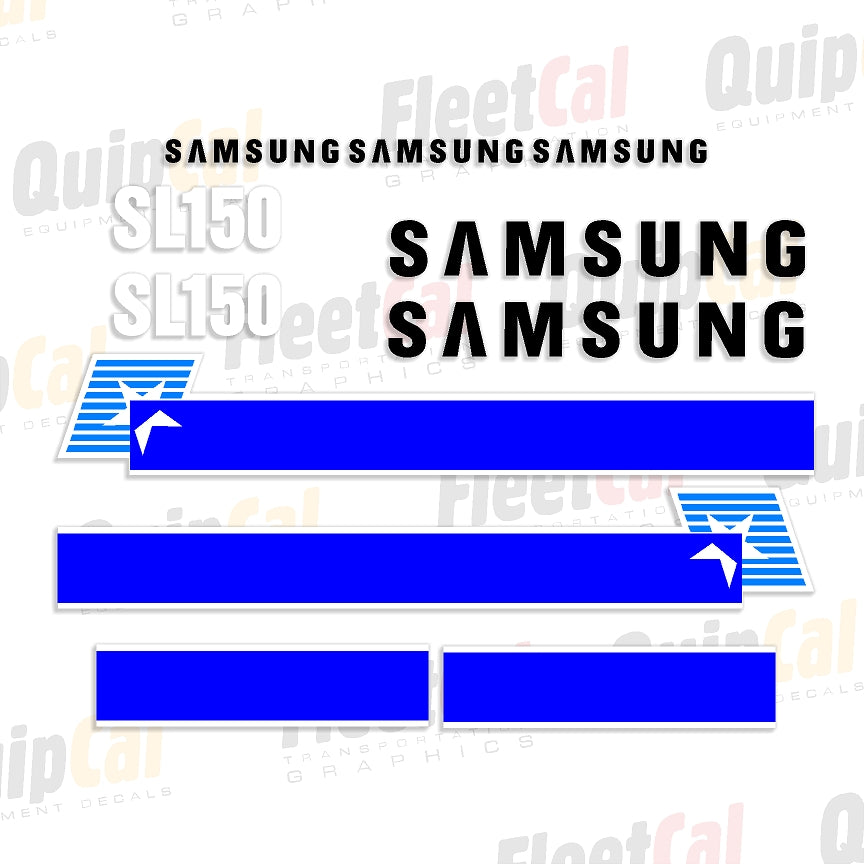 Samsung SL150 Wheel Loader Marking Decal Set – Truck and Equipment Decals
