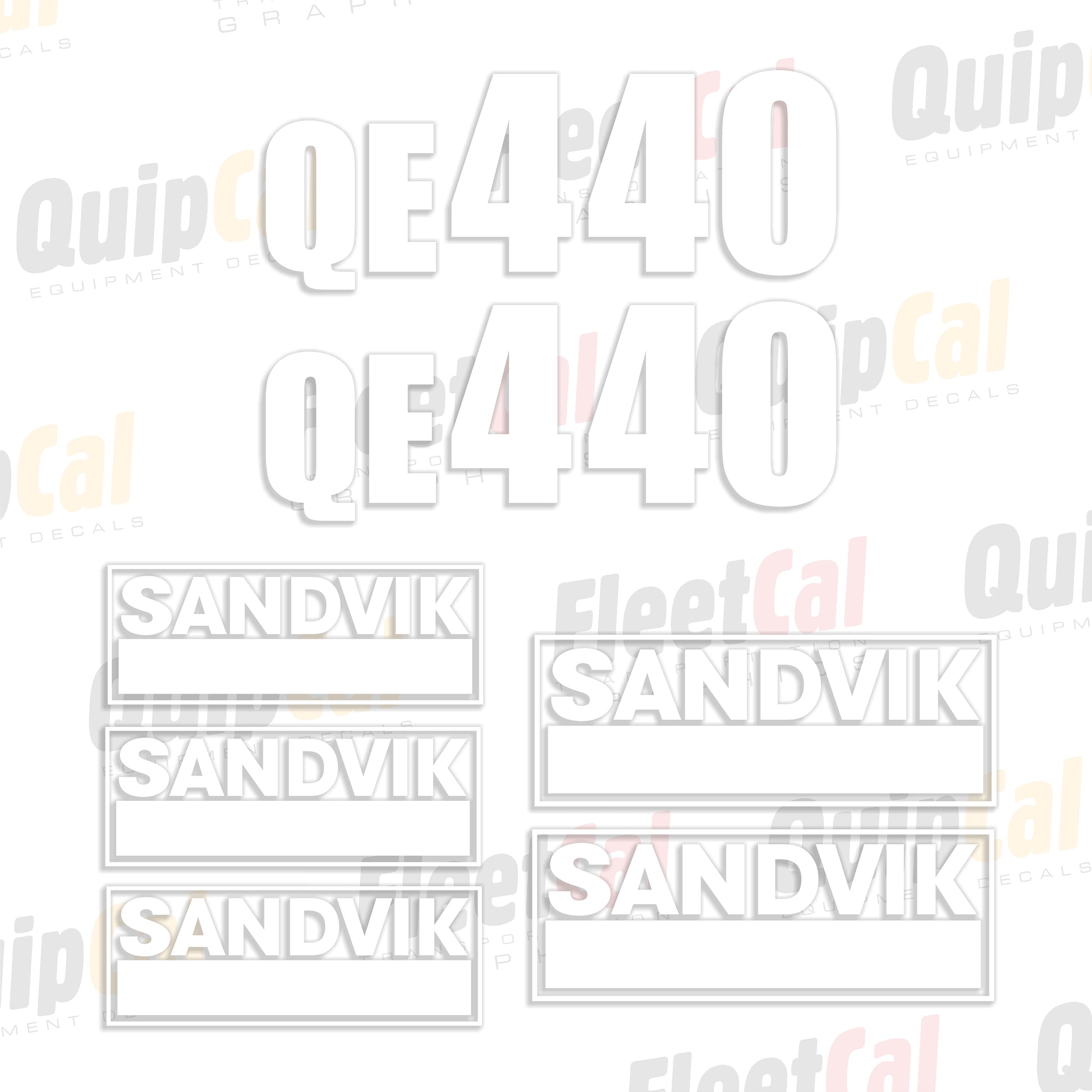 Sandvik QE440 Screen Plant Marking Decal Set – Truck and Equipment Decals