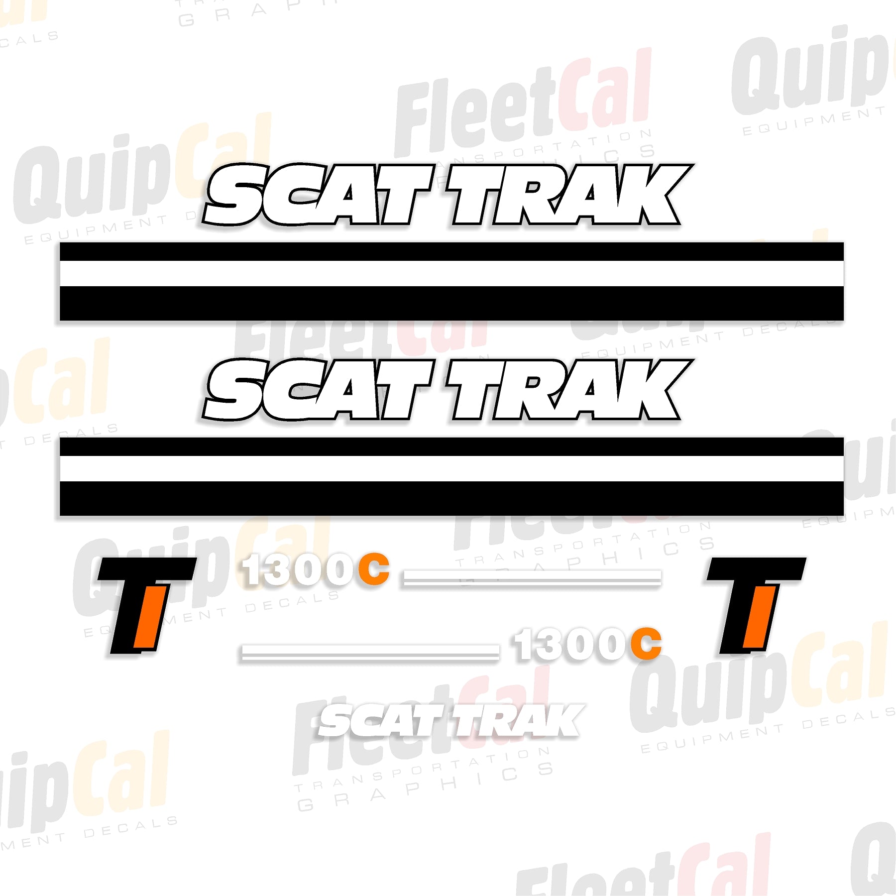 Scat Trak 1300C Skid Loader Marking Decal Set – Truck and Equipment Decals