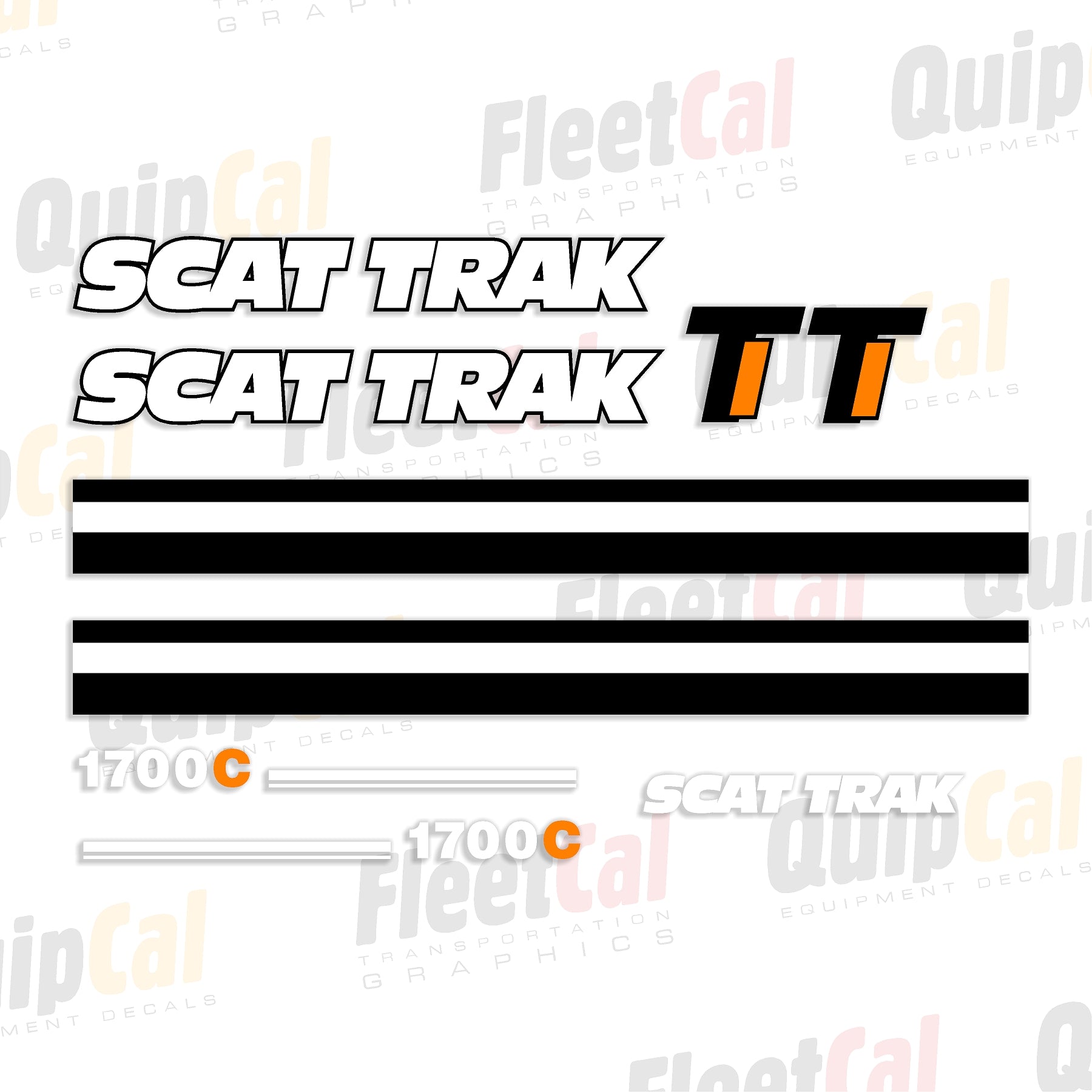 Scat Trak 1700C Trak Industries Skid Loader Marking Decal Set – Truck ...