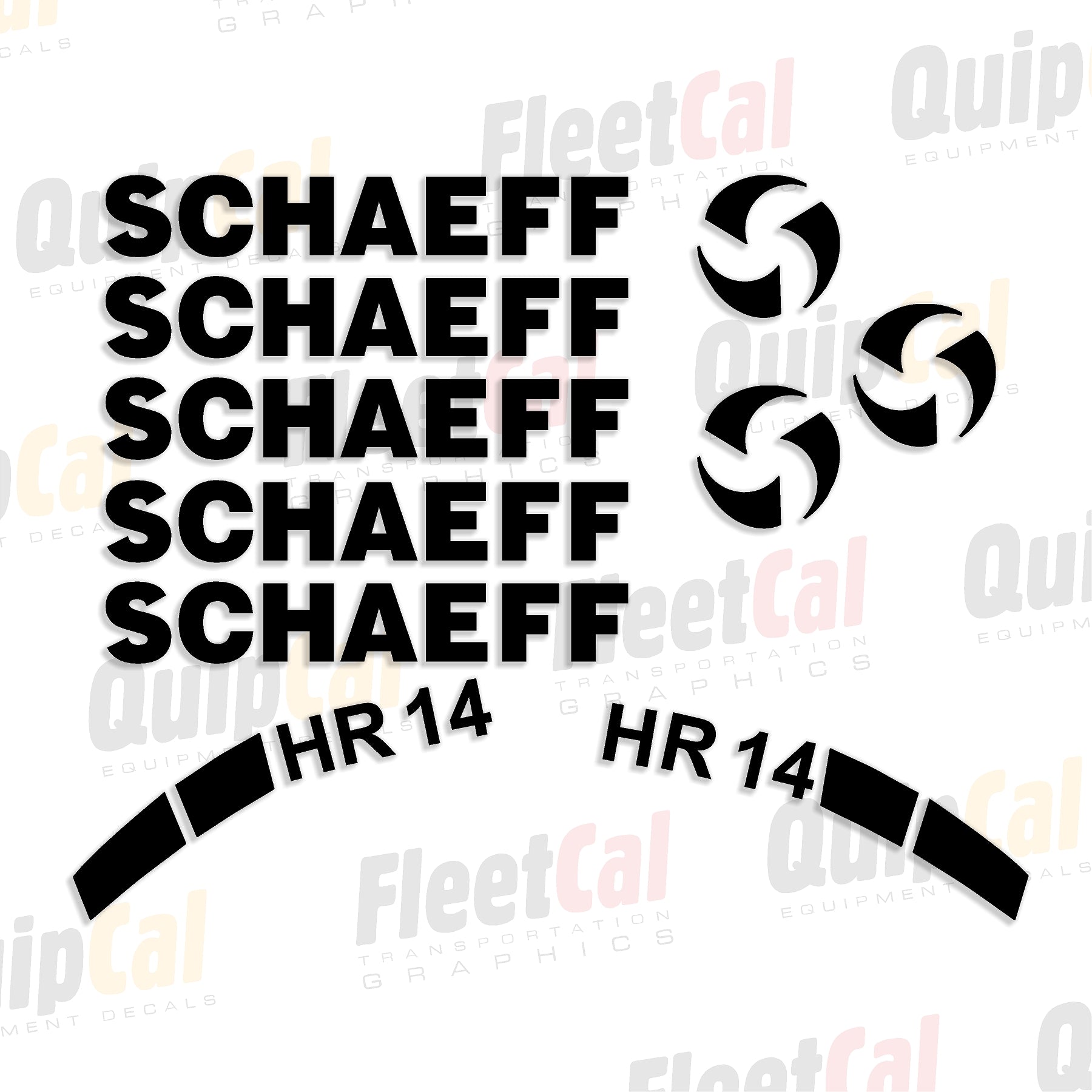 Schaeff HR14 Decal Set – Truck and Equipment Decals
