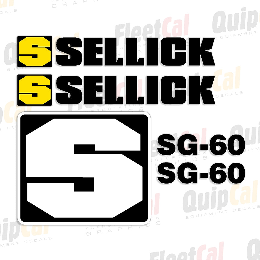 Sellick SG-60 Marking Decal Set – Truck and Equipment Decals