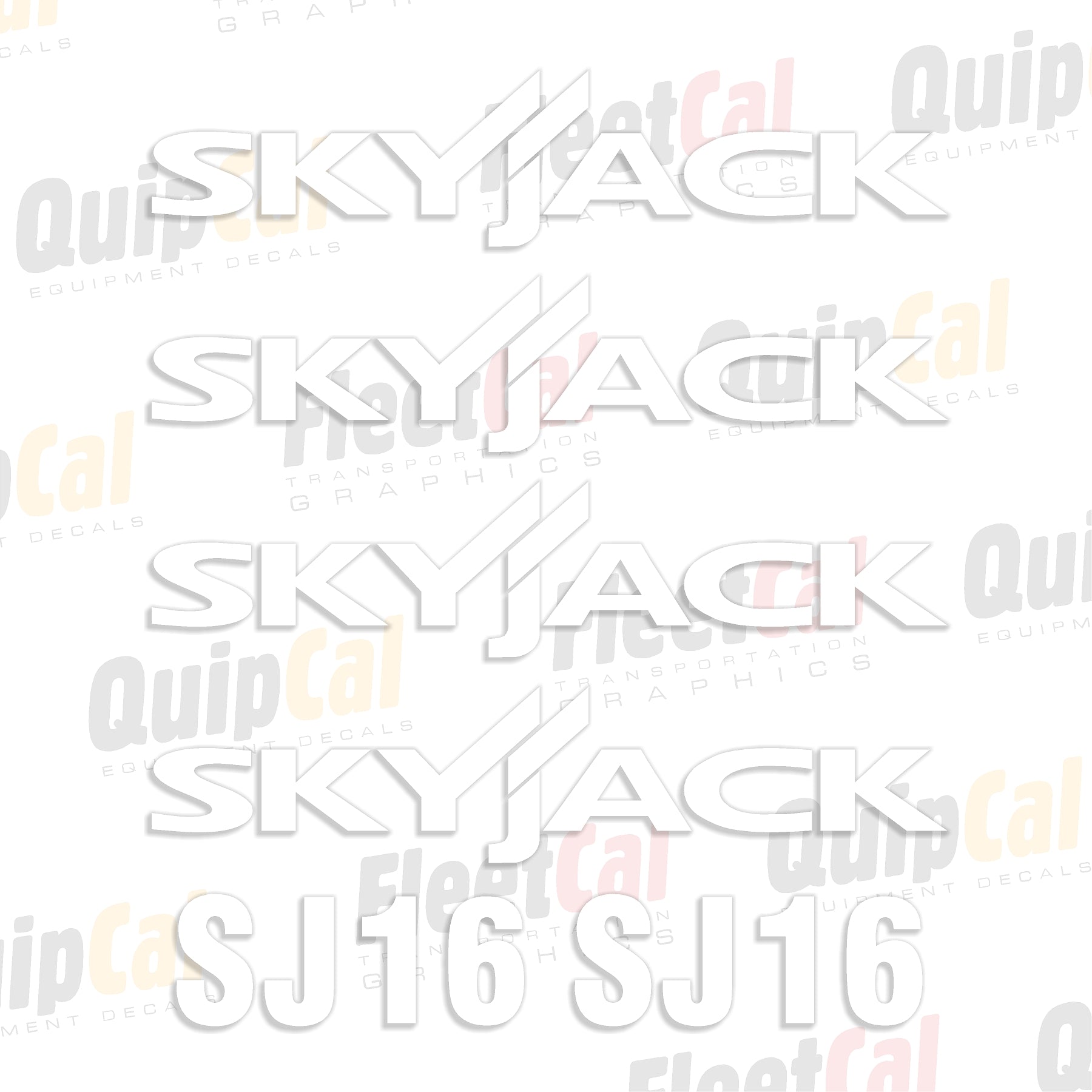 Skyjack SJ16 Stock Picker Manlift Marking Decal Set – Truck and ...