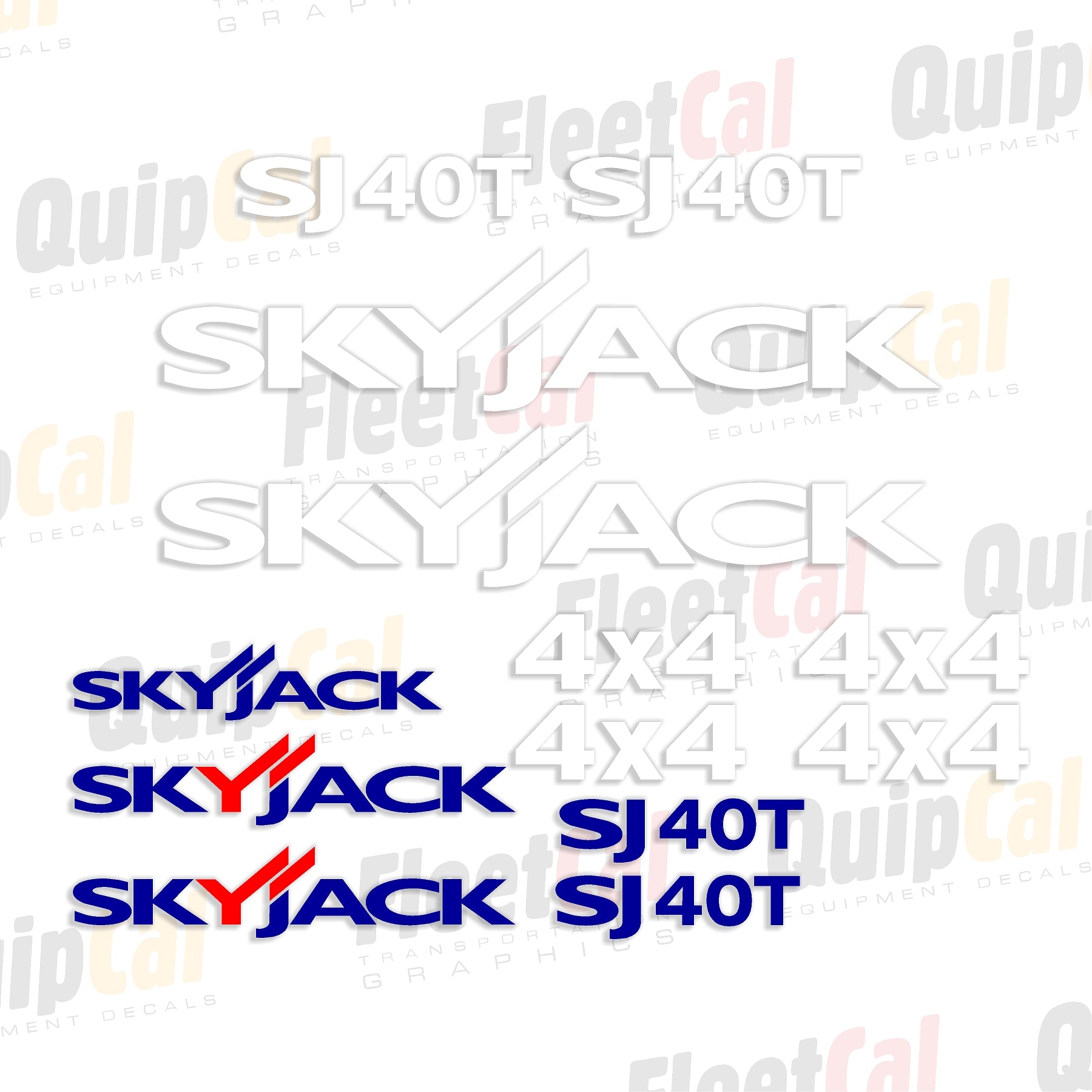 Skyjack SJ40T Telescopic Manlift Marking Decal Set 2007-2012 – Truck ...