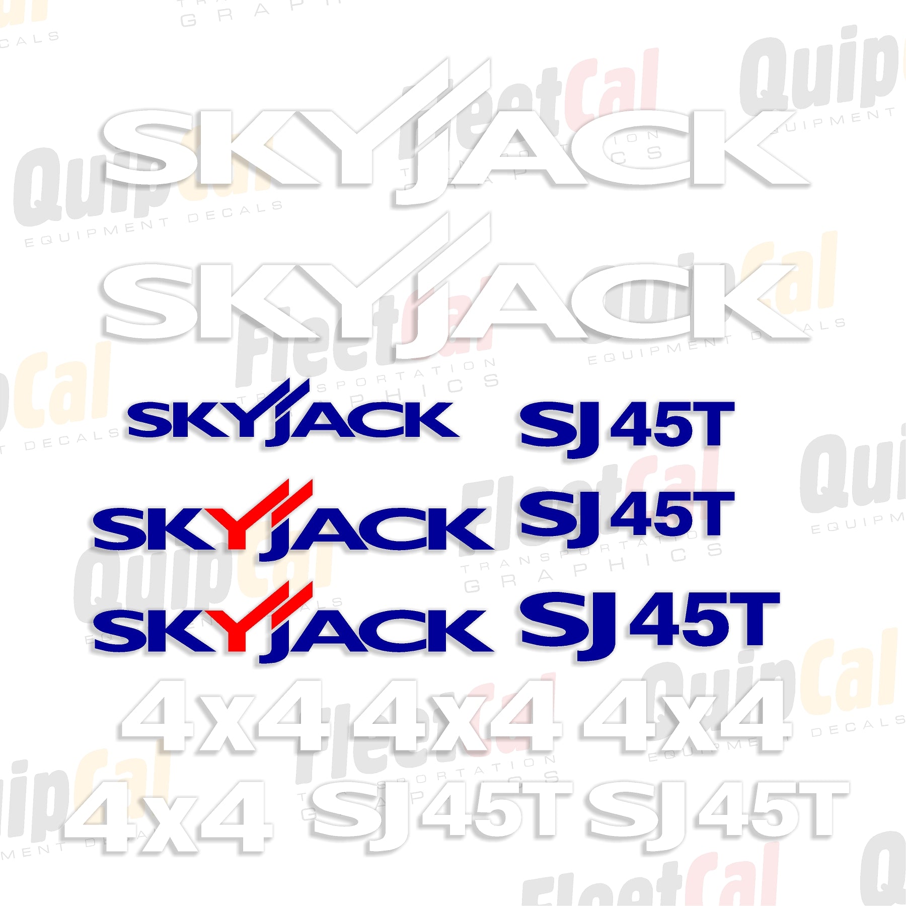 Skyjack SJ45T Telescopic Manlift Marking Decal Set 2007-2012 – Truck ...