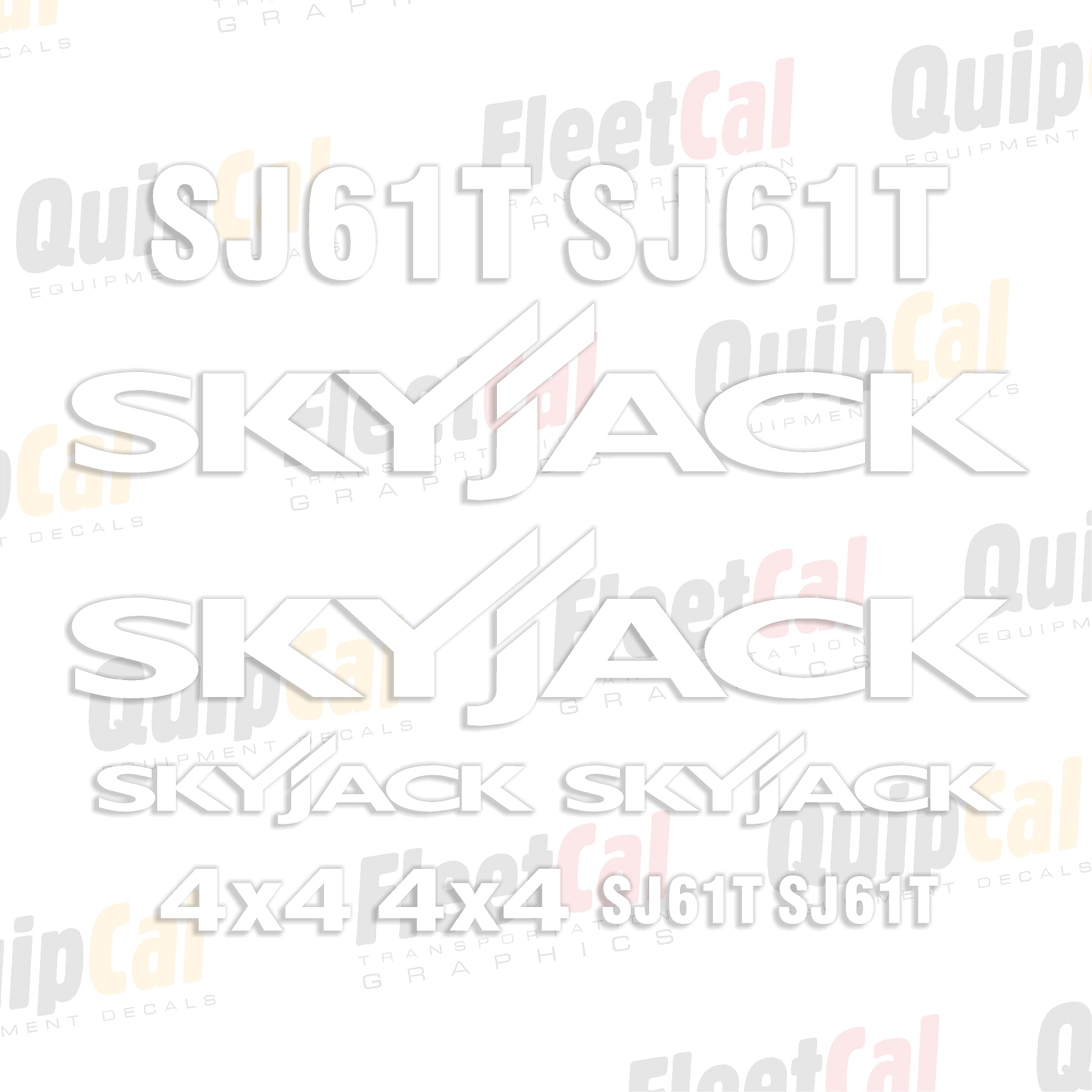 Skyjack SJ61T Telescopic Manlift Marking Decal Set 2013-2017 – Truck ...