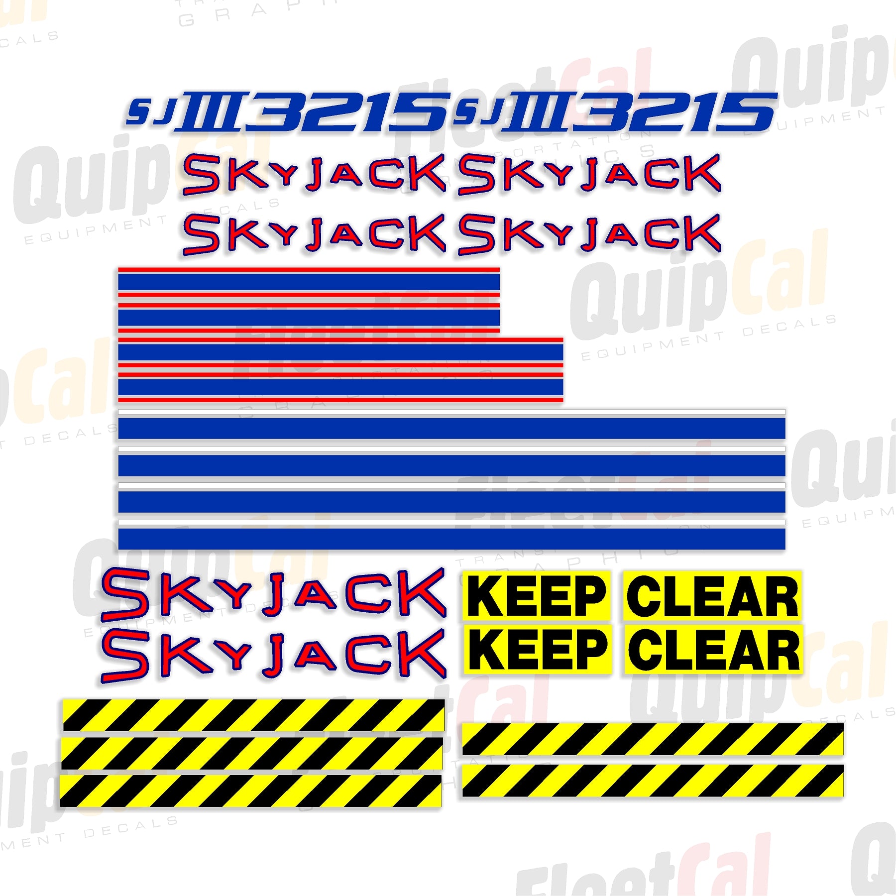Skyjack SJIII 3215 Scissor Lift Marking Decal Set Early 2000s – Truck ...