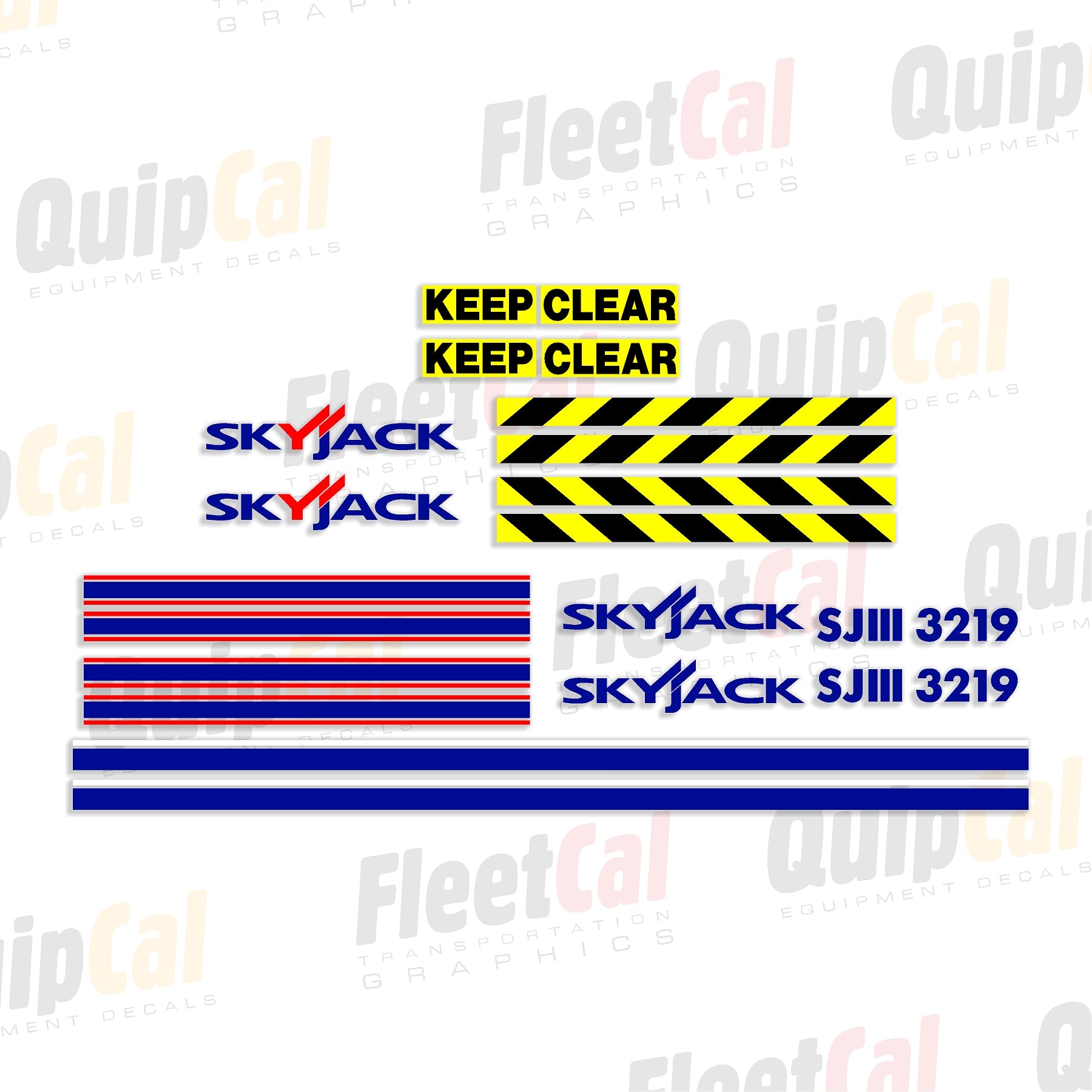 Skyjack SJIII 3219 Scissor Lift Marking Decal Set 2005 – Truck and ...