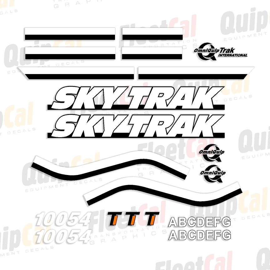Skytrak 10054 Mid 1990s Model Telehandler Marking Decal Set – Truck and ...