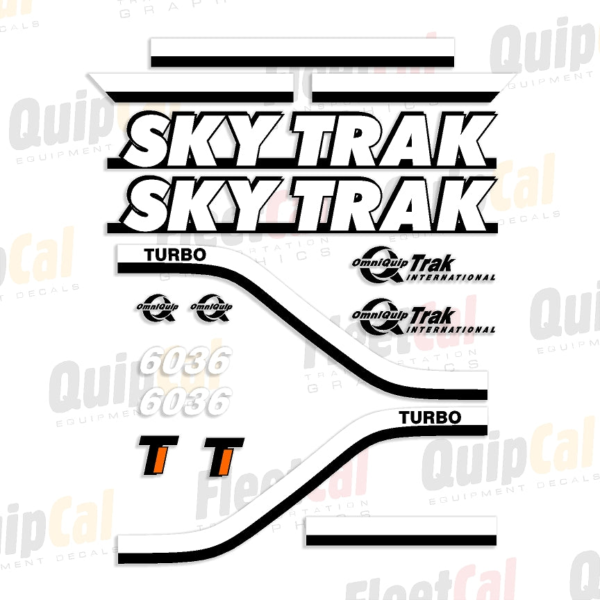 Skytrak 6036 Mid 1990s Model Telehandler Marking Decal Set – Truck and ...
