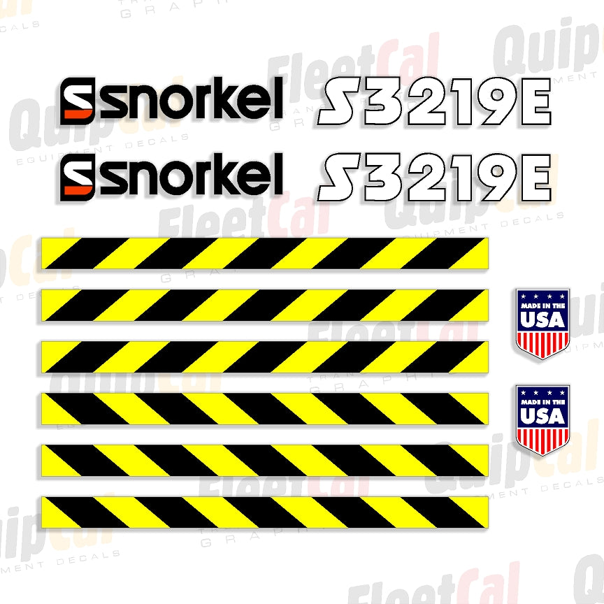 Snorkel S3219E Scissor Lift Marking Decal Set – Truck and Equipment Decals