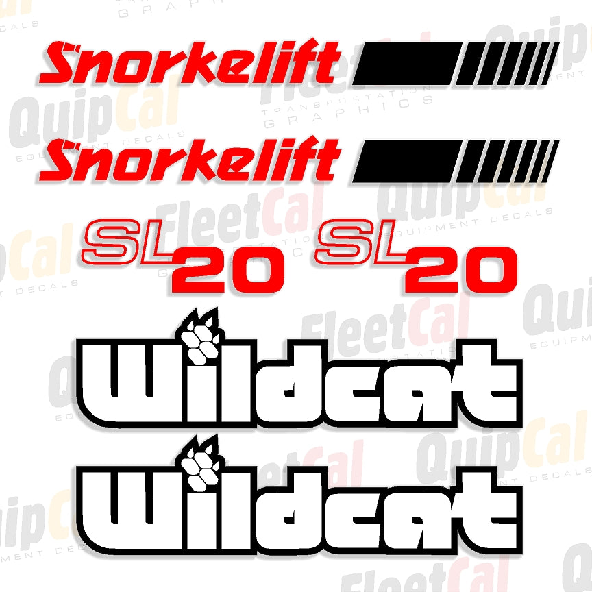 Snorkel SL20 Wildcat Scissor Lift Marking Decal Set – Truck and ...