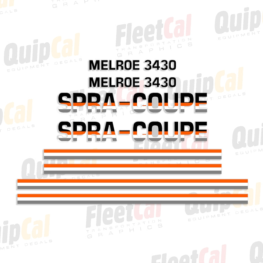 Spra-Coupe Melroe 3430 Marking Decal Set – Truck and Equipment Decals