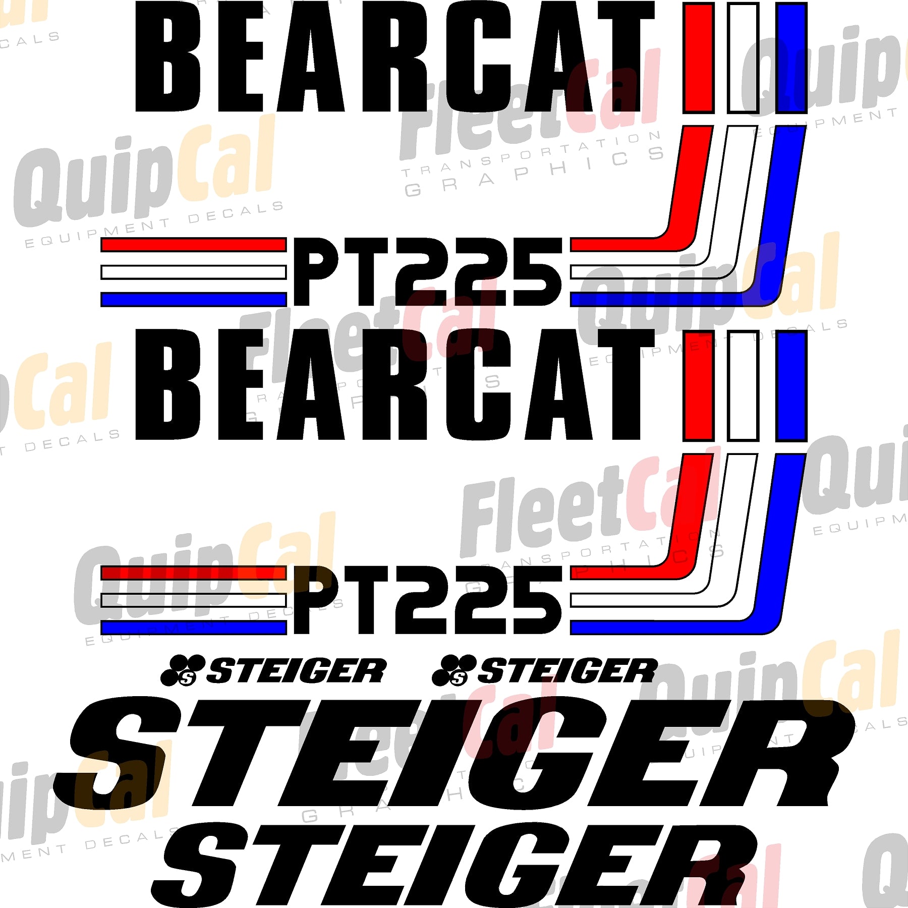 Steiger Bearcat PT225 Marking Decal Set – Truck and Equipment Decals