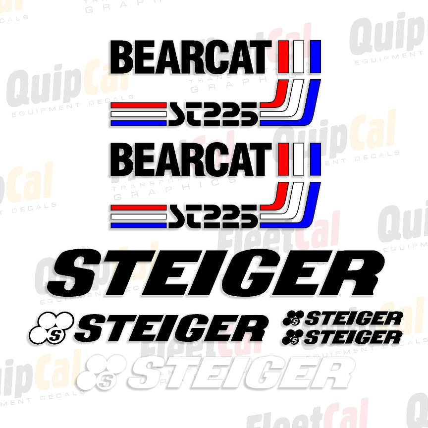 Steiger Bearcat ST225 Tractor Marking Decal Set – Truck and Equipment ...