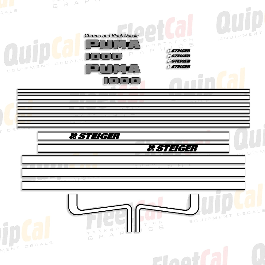 Steiger Puma 1000 Tractor Marking Decal Set – Truck and Equipment Decals