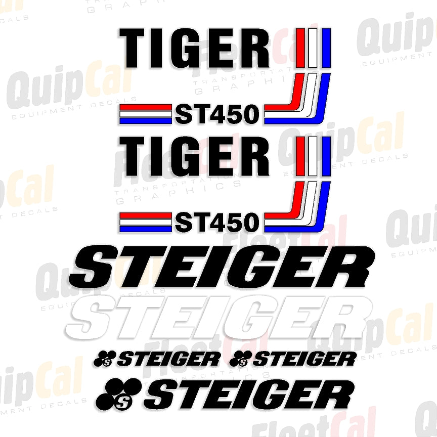 Steiger Tiger ST450 Tractor Marking Decal Set – Truck and Equipment Decals