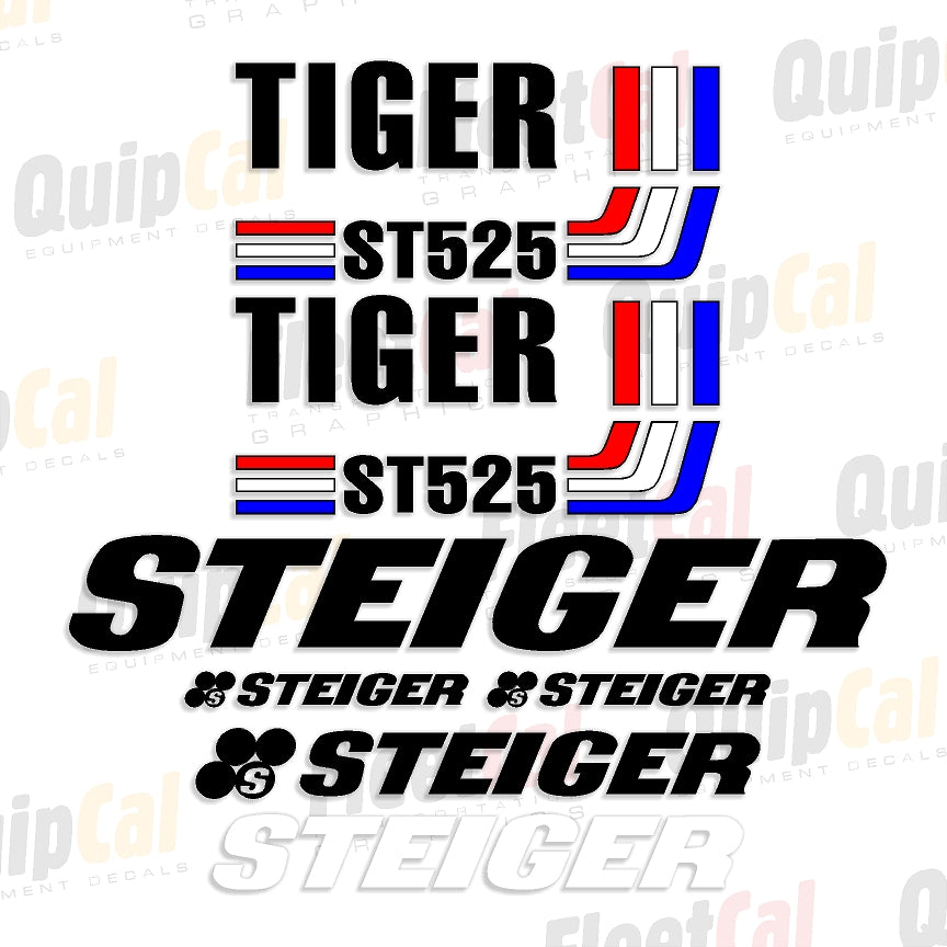 Steiger Tiger ST525 Tractor Marking Decal Set – Truck and Equipment Decals