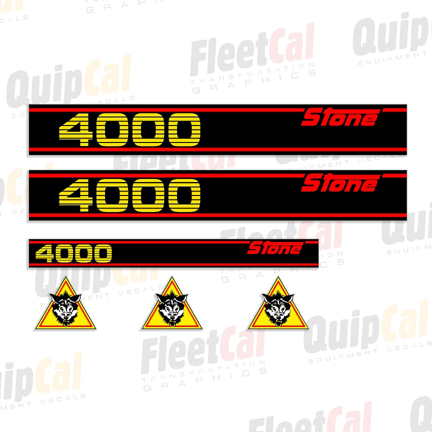 Stone 4000 Double-Drum Roller Marking Decal Set – Truck and Equipment ...