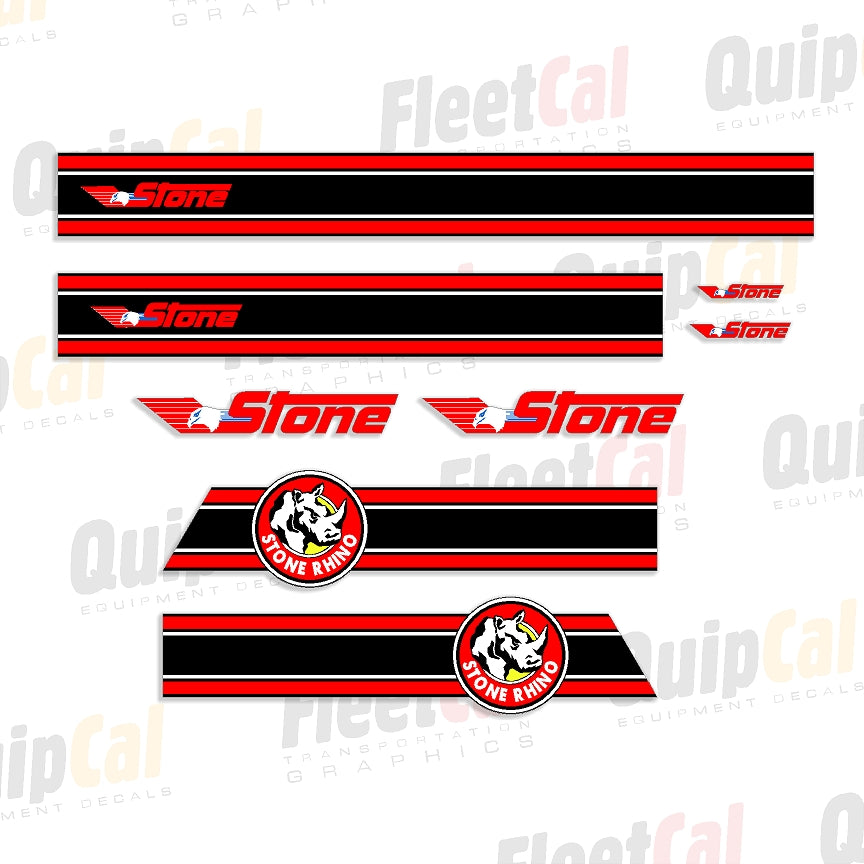 Stone Rhino SD66 Single Drum Dirt Compactor - Roller Marking Decal Set ...