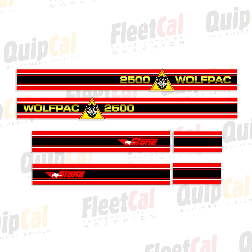 Stone Wolfpac 2500 Double-Drum Roller Marking Decal Set – Truck and ...