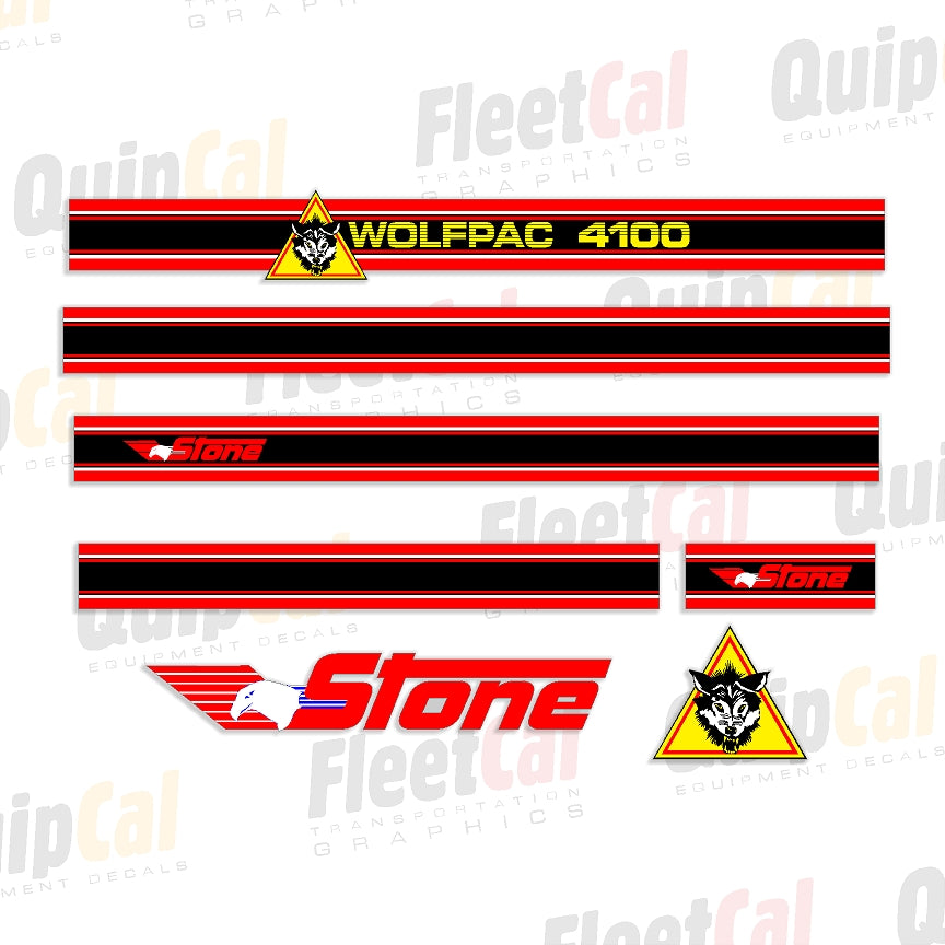 Stone Wolfpac 4100 Double-Drum Roller Marking Decal Set – Truck and ...