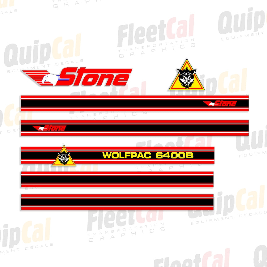 Stone Wolfpac 6400B Double-Drum Roller Marking Decal Set – Truck and ...