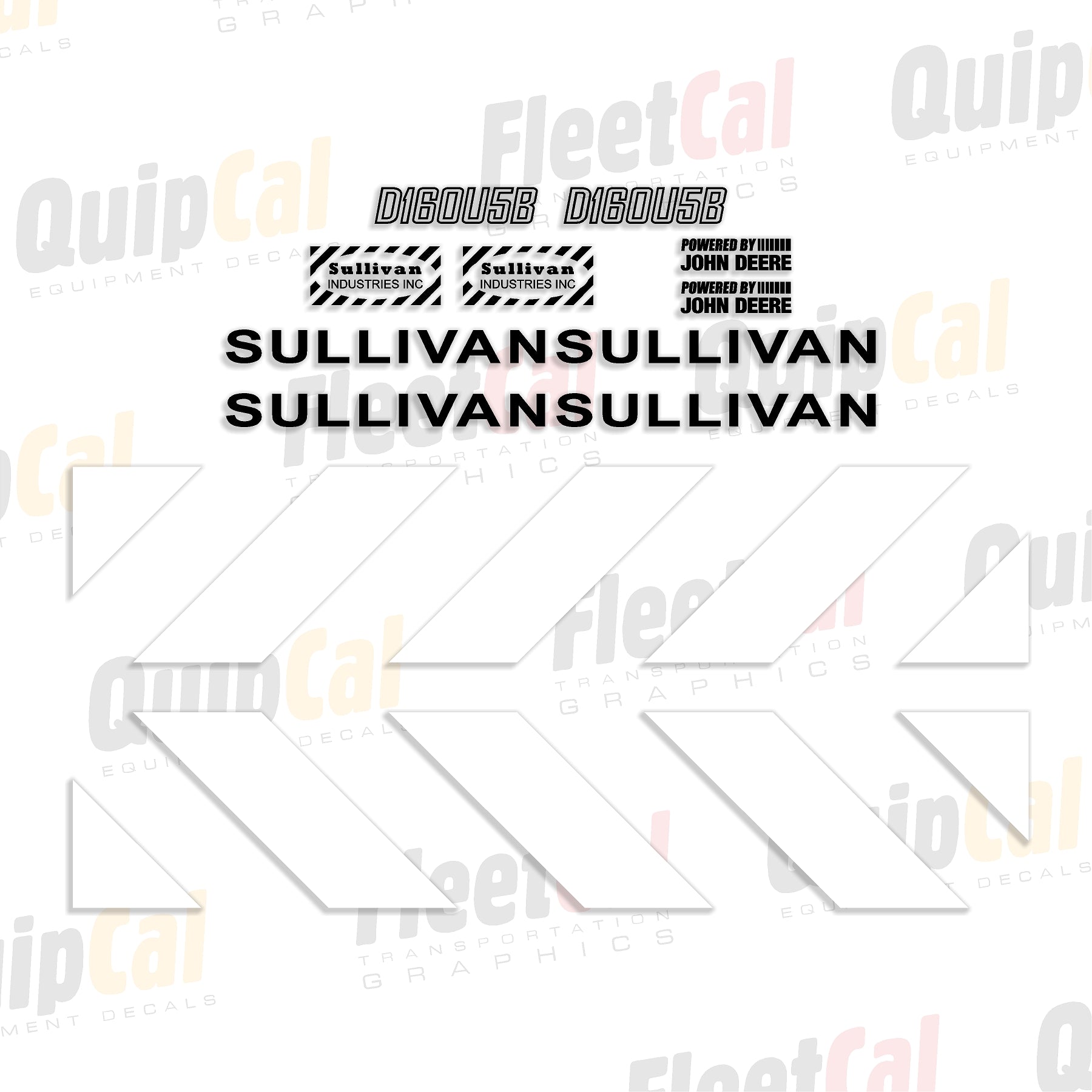 Sullivan D160 U5B Air Compressor Marking Decal Set – Truck and ...