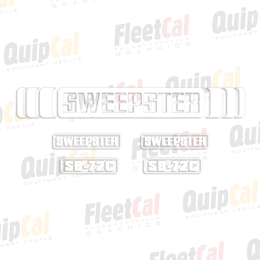 Sweepster SB-72C Broom Attachment Marking Decal Set – Truck and ...