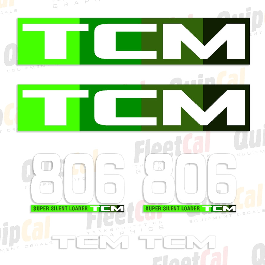 TCM 806 Super Silent Wheel Loader Marking Decal Set – Truck and ...