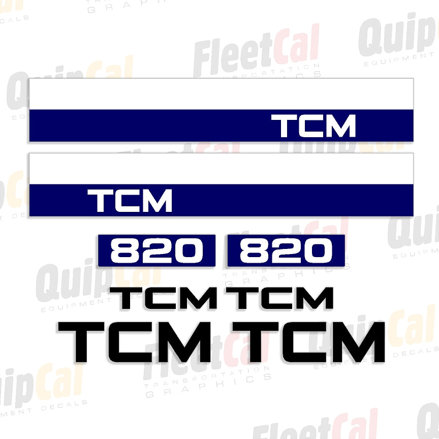 TCM 820 Wheel Loader Marking Decal Set – Truck and Equipment Decals