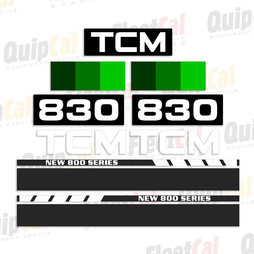 TCM 830 Wheel Loader Marking Decal Set – Truck and Equipment Decals