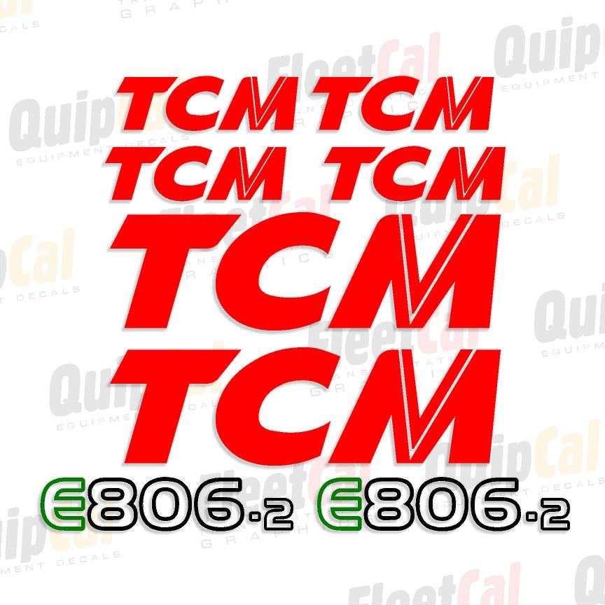 TCM E806-2 Wheel Loader Marking Decal Set – Truck and Equipment Decals
