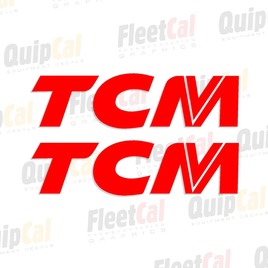 TCM Logo Decals (1 PAIR - Black, Red, or White) – Truck and Equipment ...