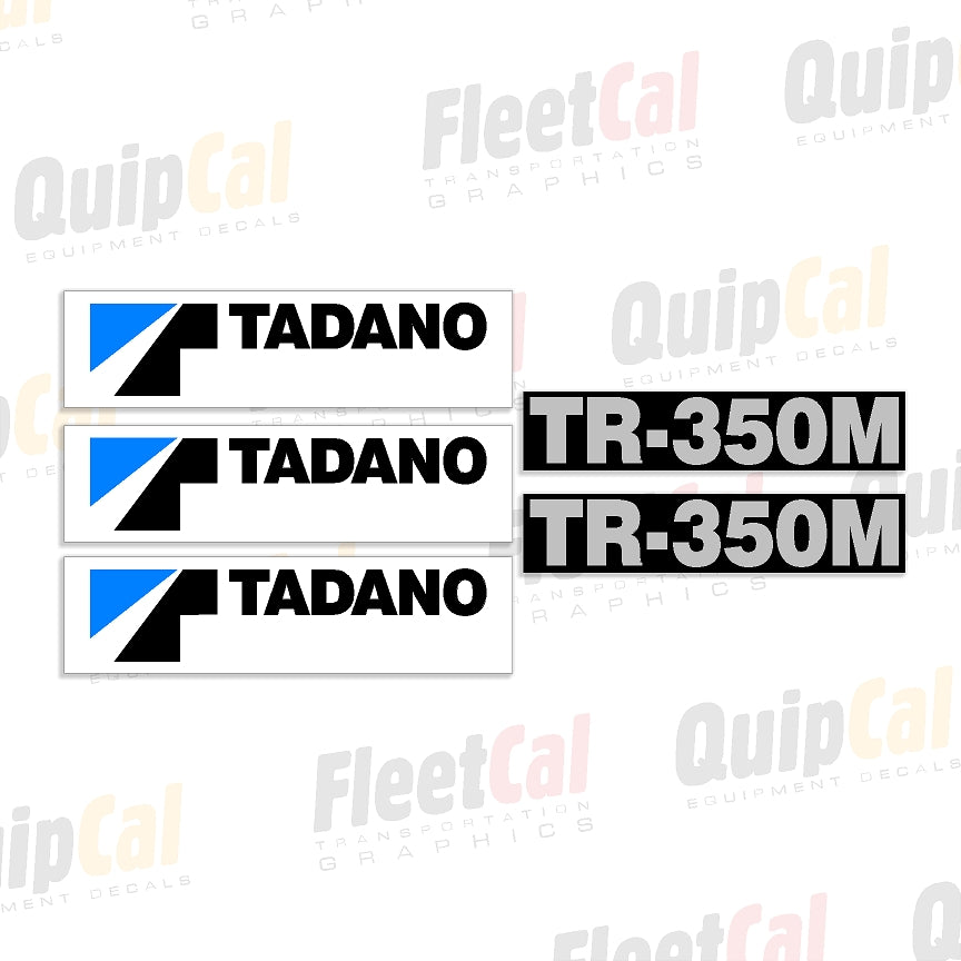 Tadano TR-350M Rough Terrain Crane Marking Decal Set – Truck and ...
