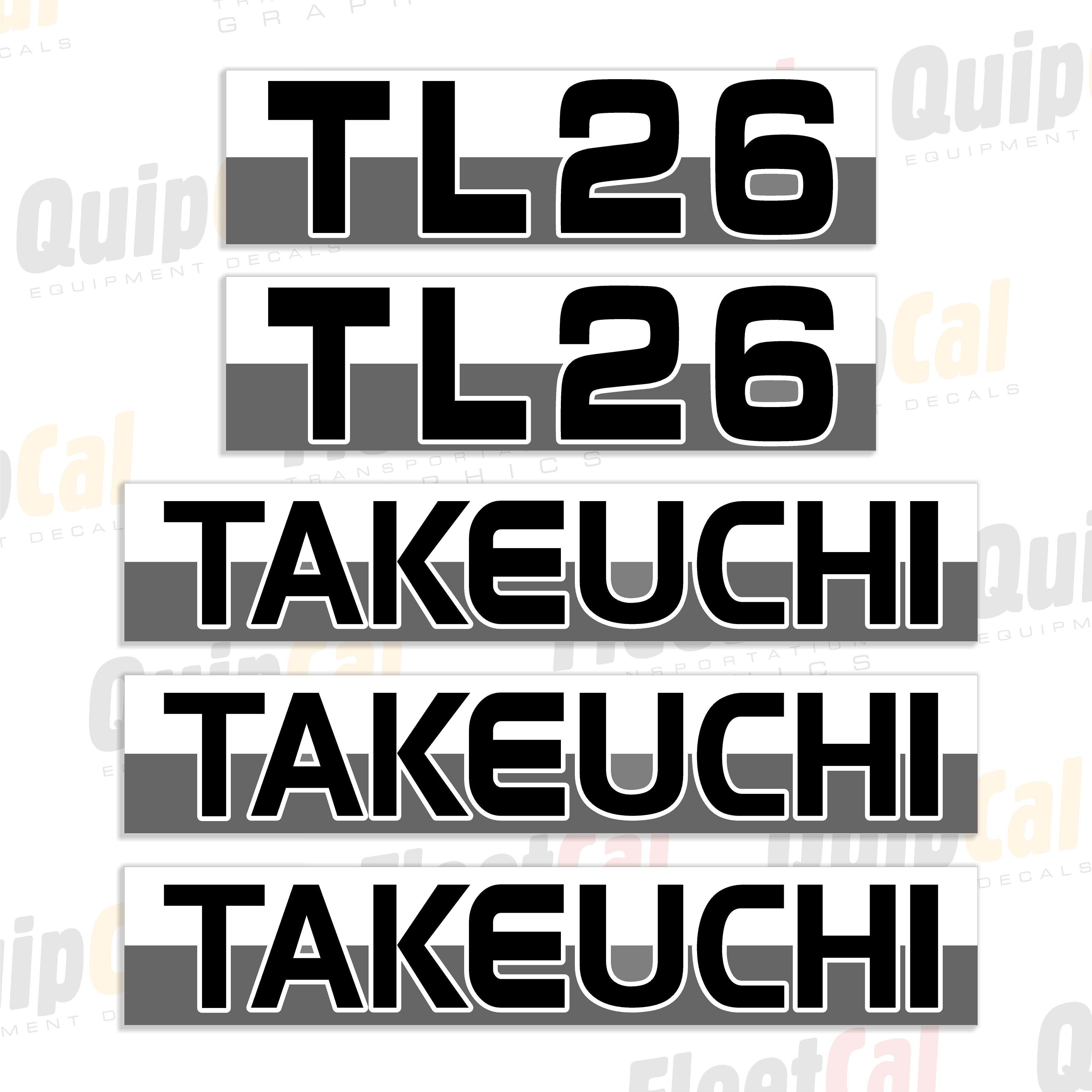 Takeuchi TL26 Compact Track Loader Decal Set – Truck and Equipment Decals