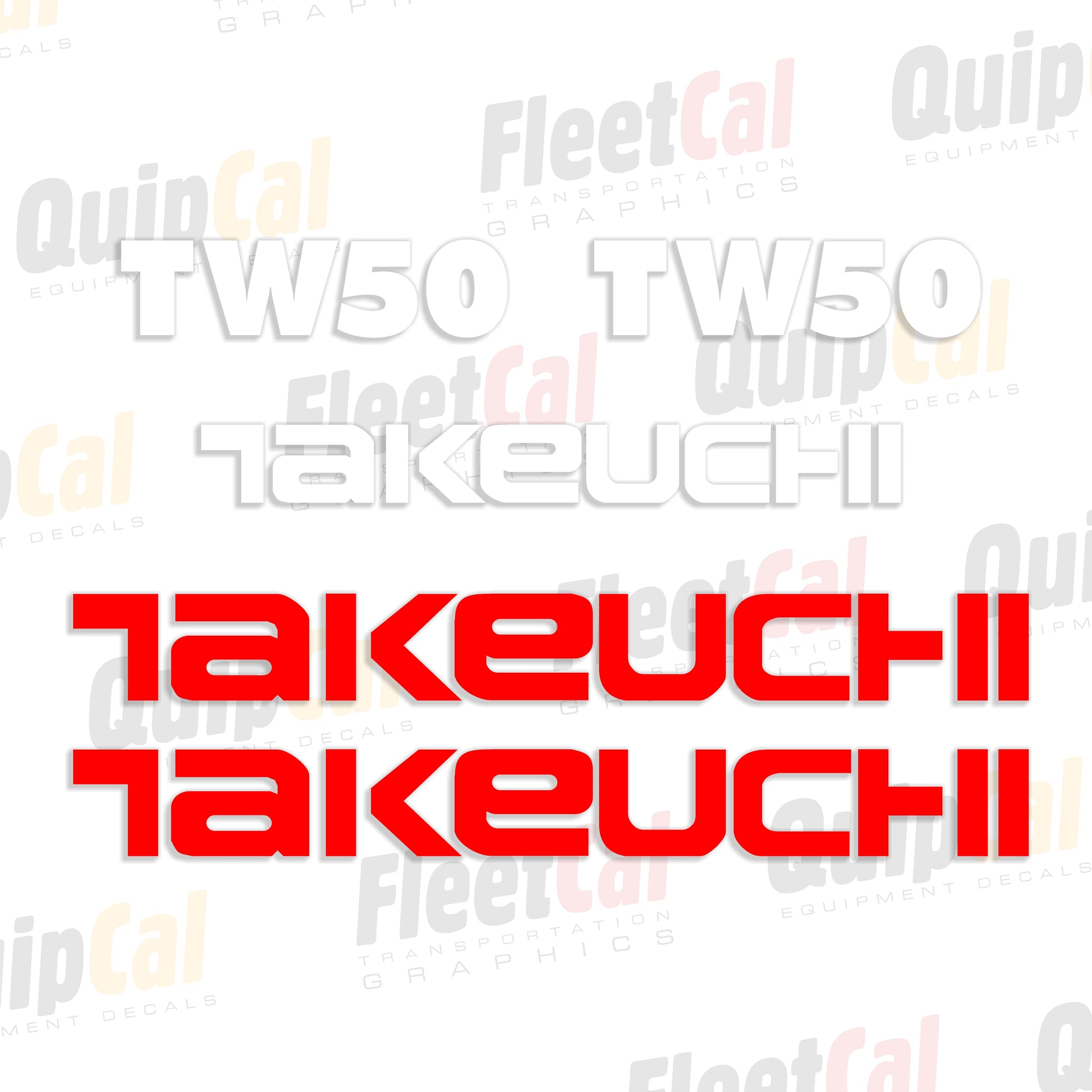 Takeuchi TW50 Wheel Loader Decal Set – Truck and Equipment Decals