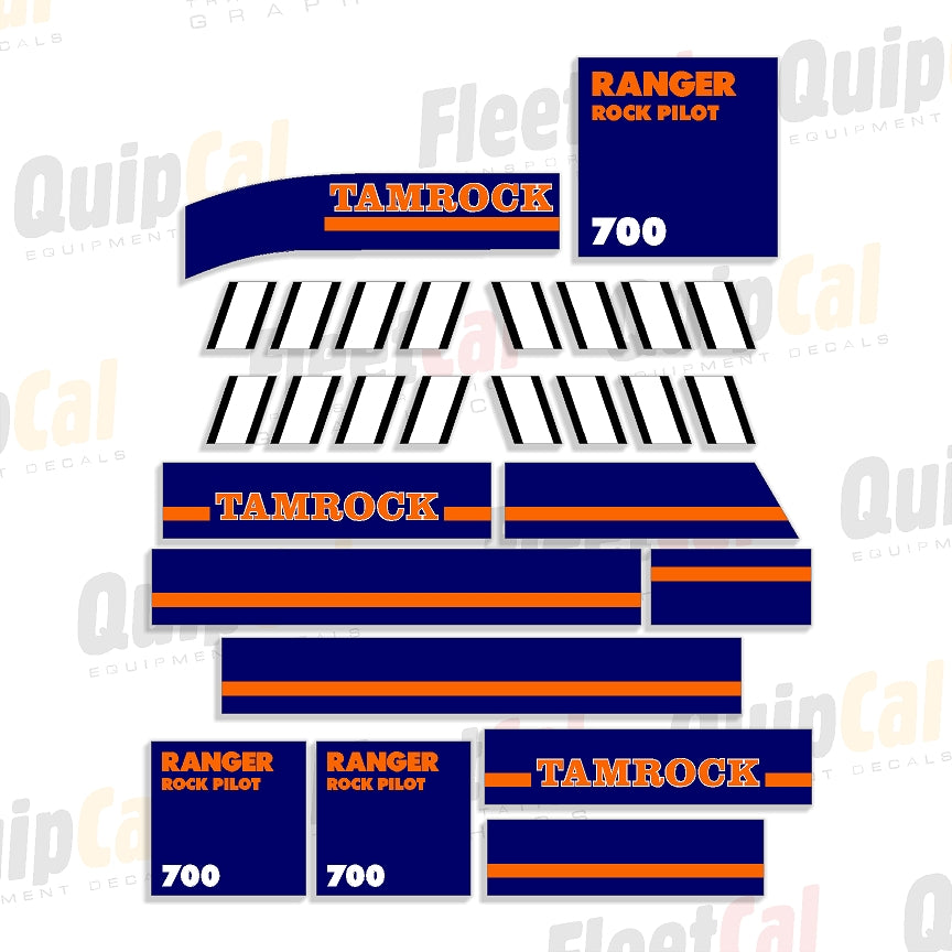 Tamrock Ranger 700 Crawler Drill Marking Decal Set – Truck and ...