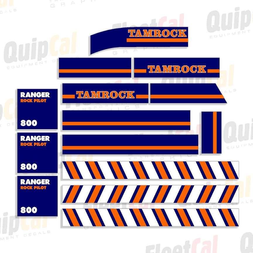 Tamrock Ranger 800 Crawler Drill Marking Decal Set – Truck and ...