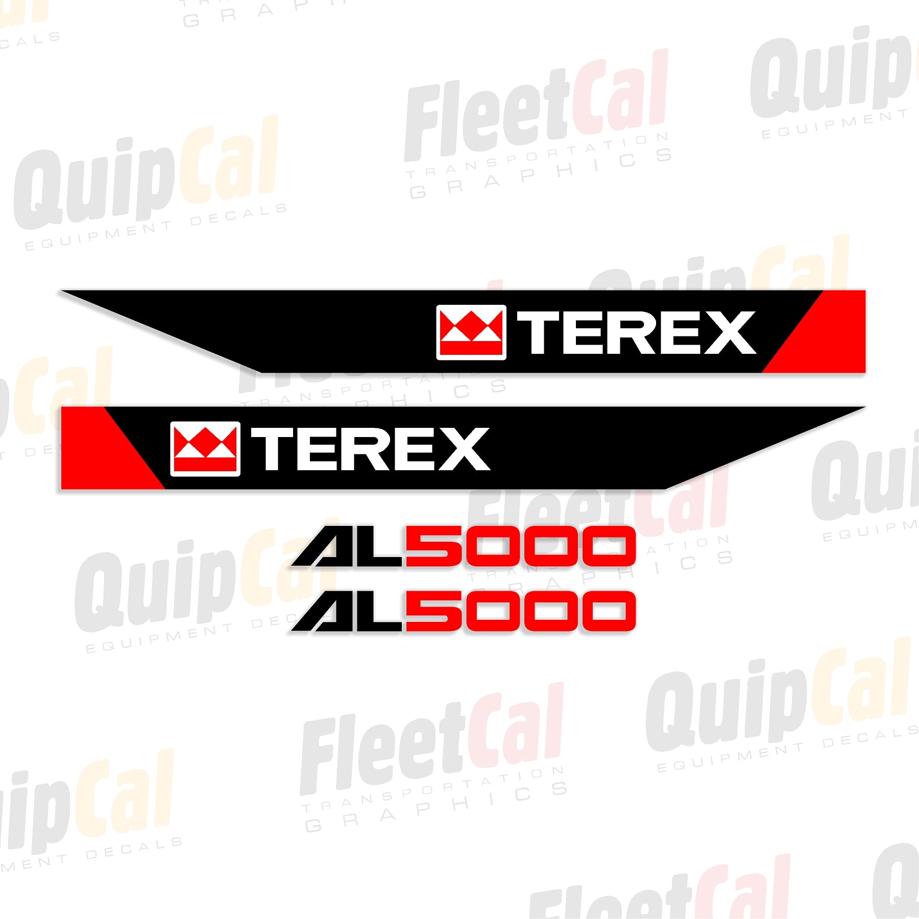 Terex AL-5000 Light Tower Marking Decal Set – Truck and Equipment Decals