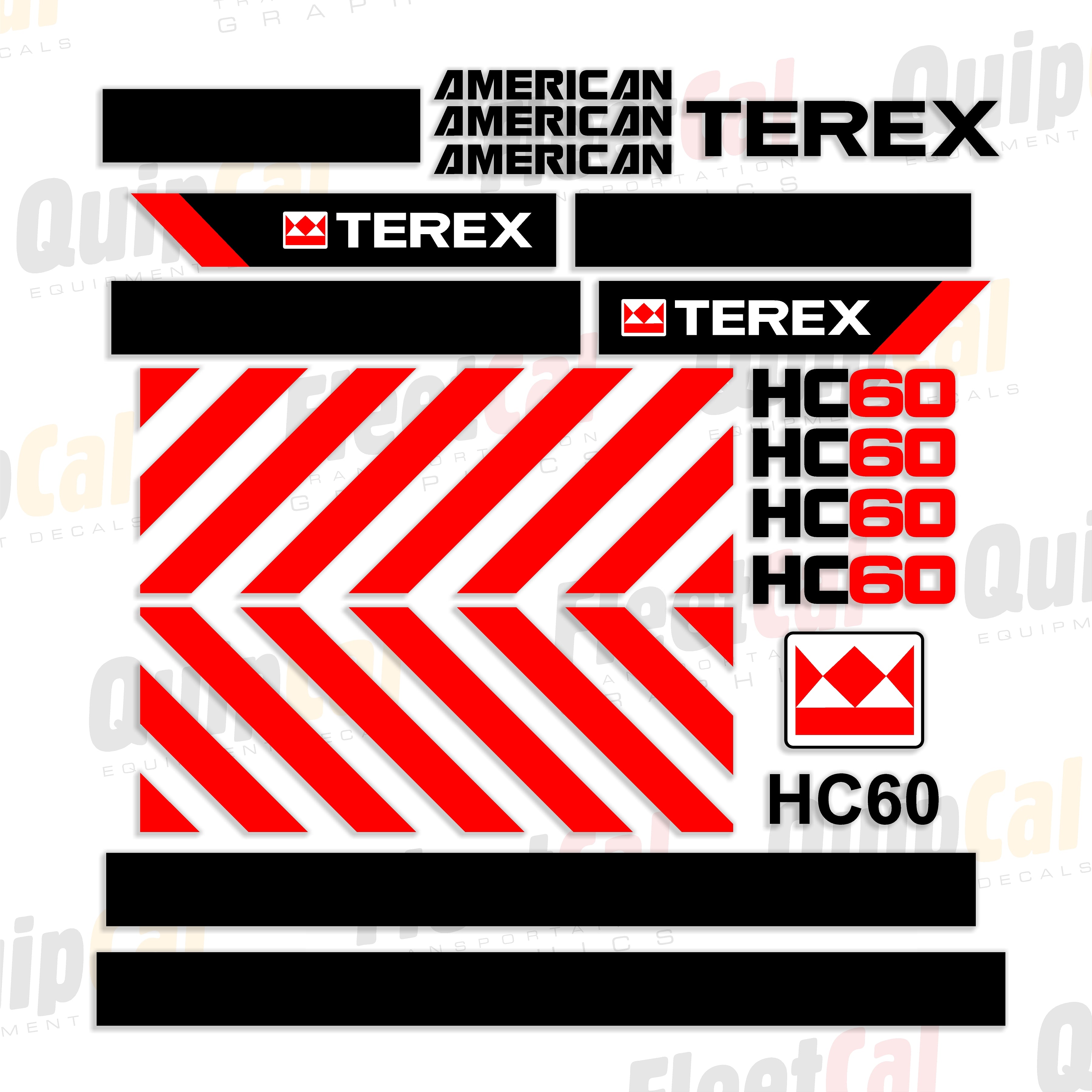 Terex HC60 Crawler Crane Decal Set – Truck and Equipment Decals