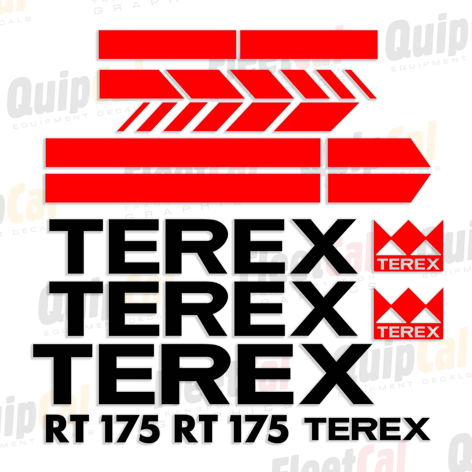 Terex RT175 Rough Terrain Crane Decal Set – Truck and Equipment Decals