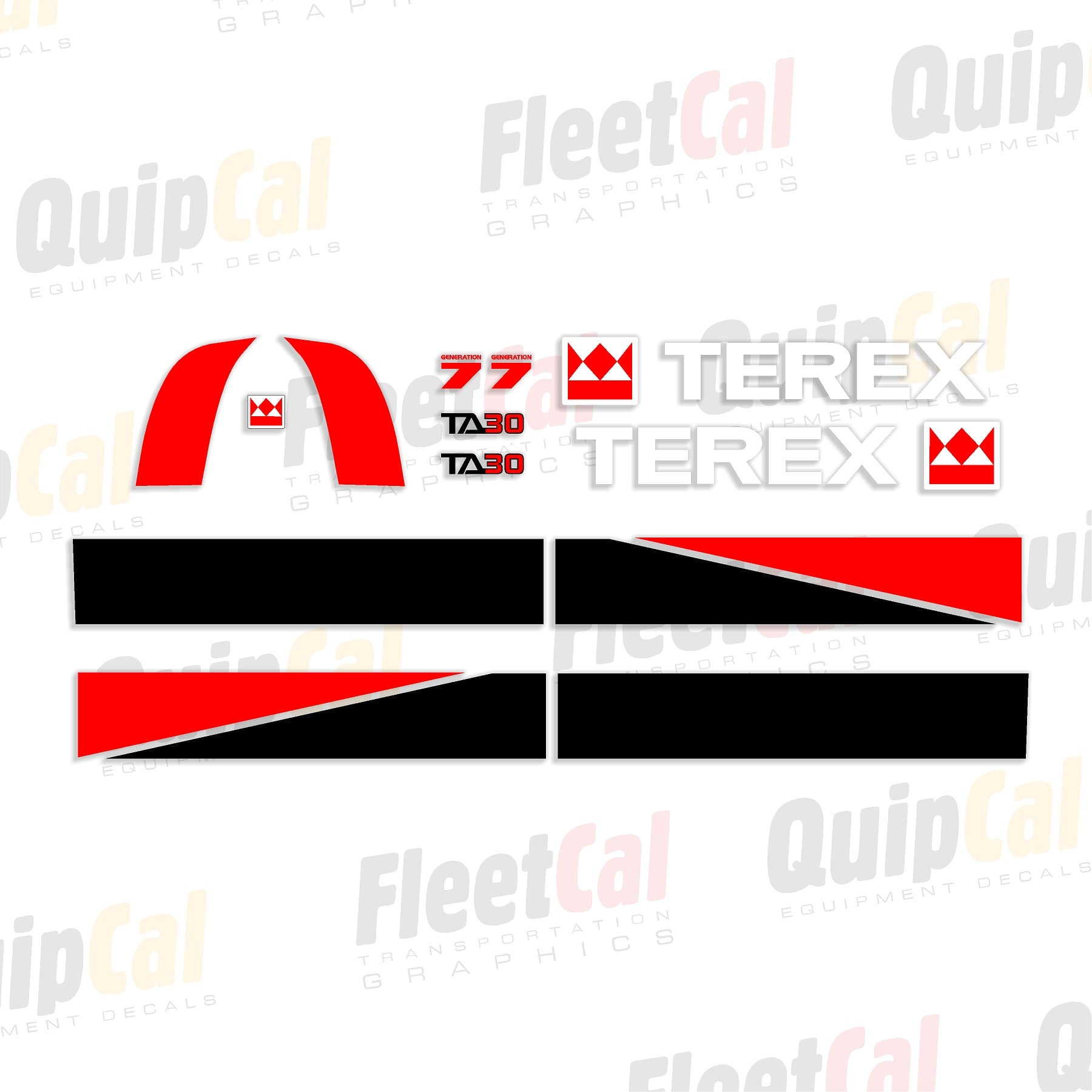 Terex TA30 Gen 7 Haul Truck Marking Decal Set – Truck and Equipment Decals