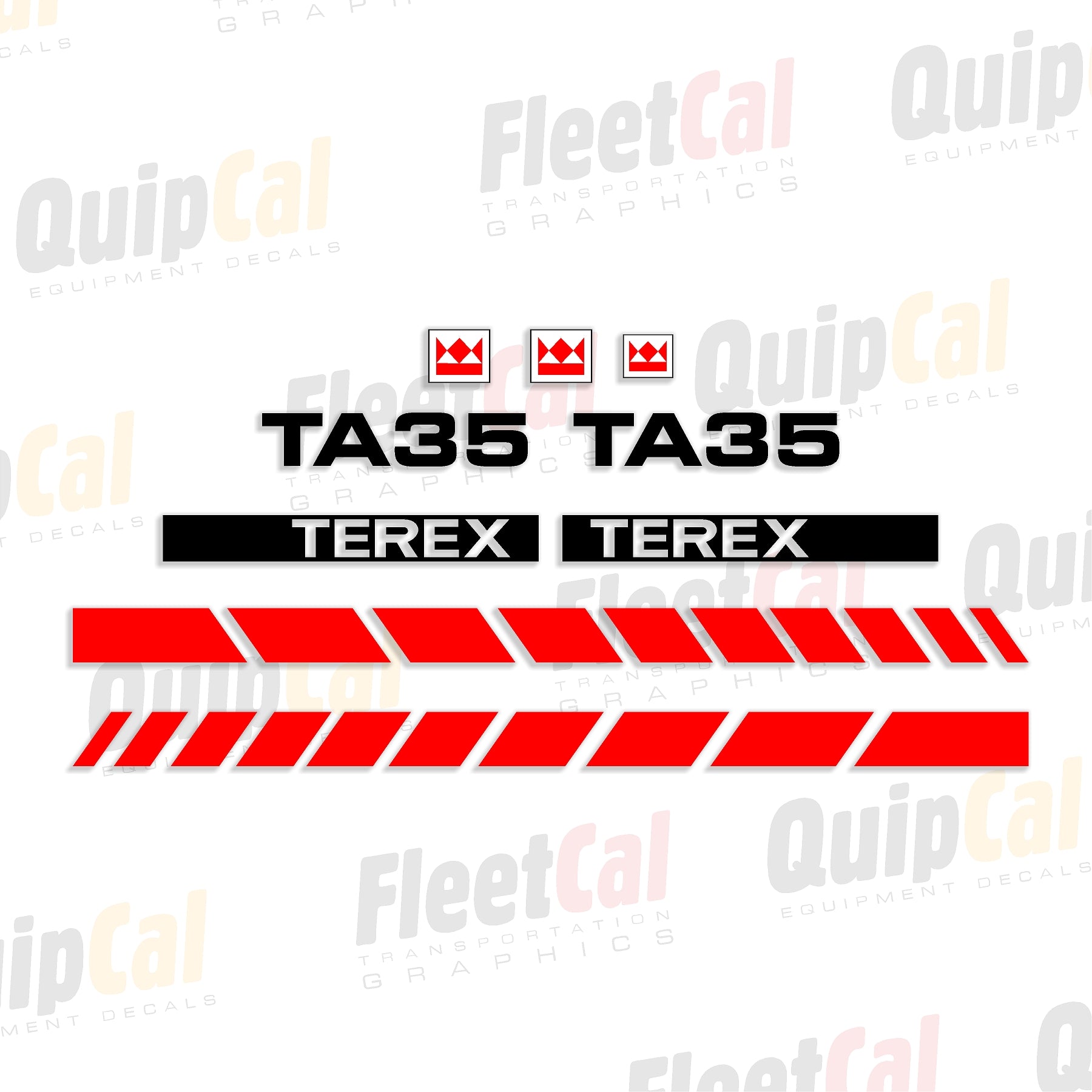 Terex TA35 Haul Truck Marking Decal Set 2000 – Truck and Equipment Decals