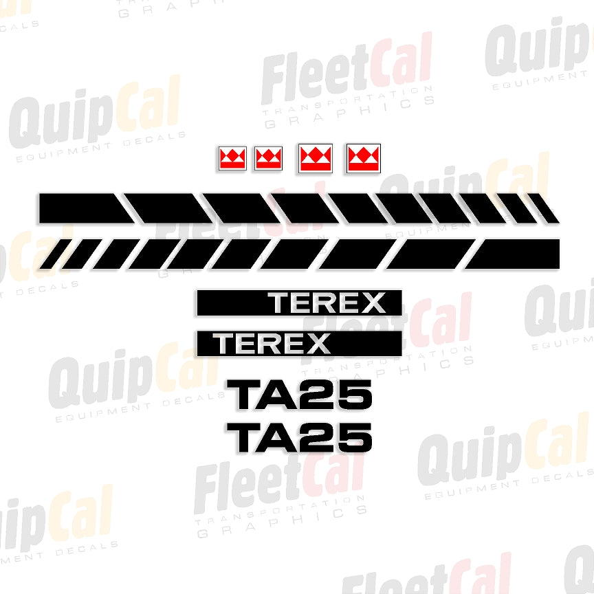 Terex TA25 Haul Truck Marking Decal Set - 2000 Year – Truck and ...